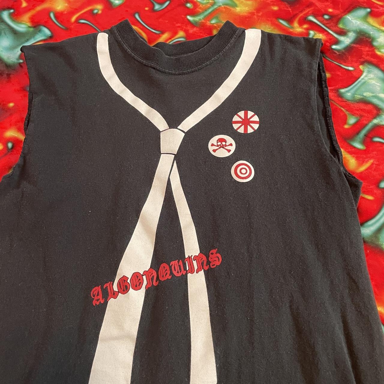 💎 Punk tie print Y2K emo tank top shirt! 💎 ℹ️: cut... - Depop