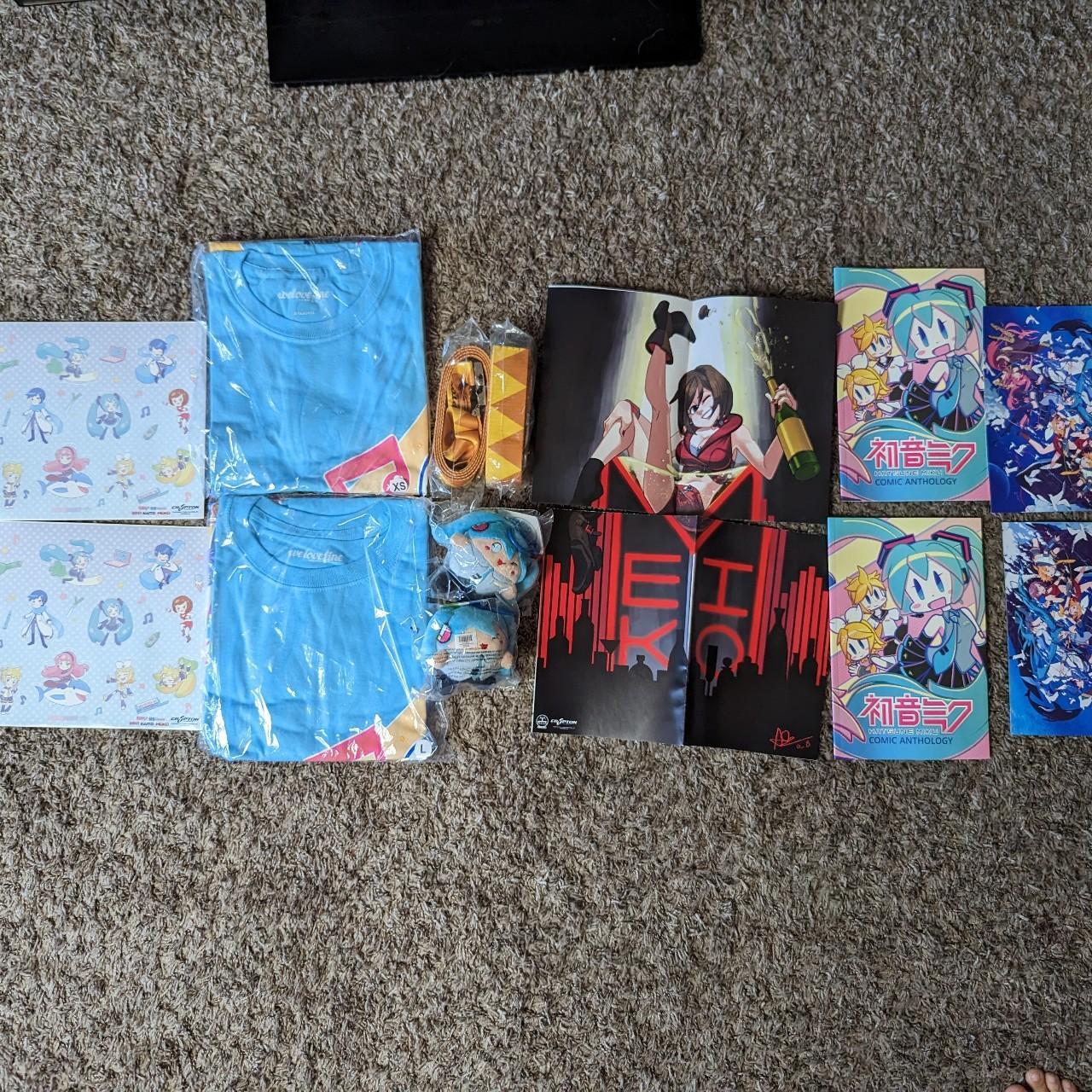 HATSUNE MIKU VOCALOID MERCHANDISE SET. TWO OF... - Depop