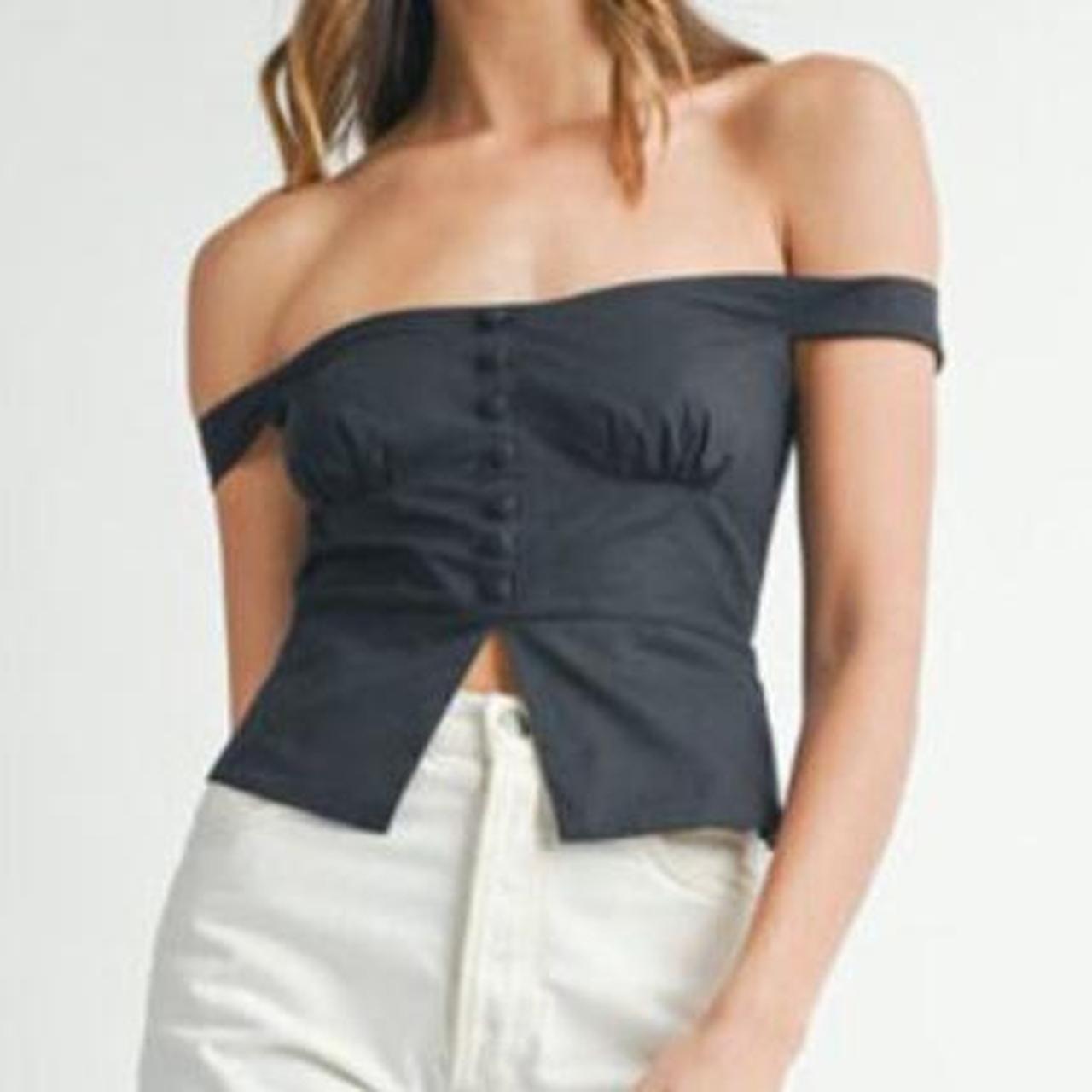 Mable Brand off the shoulder peplum top! only worn... | Depop