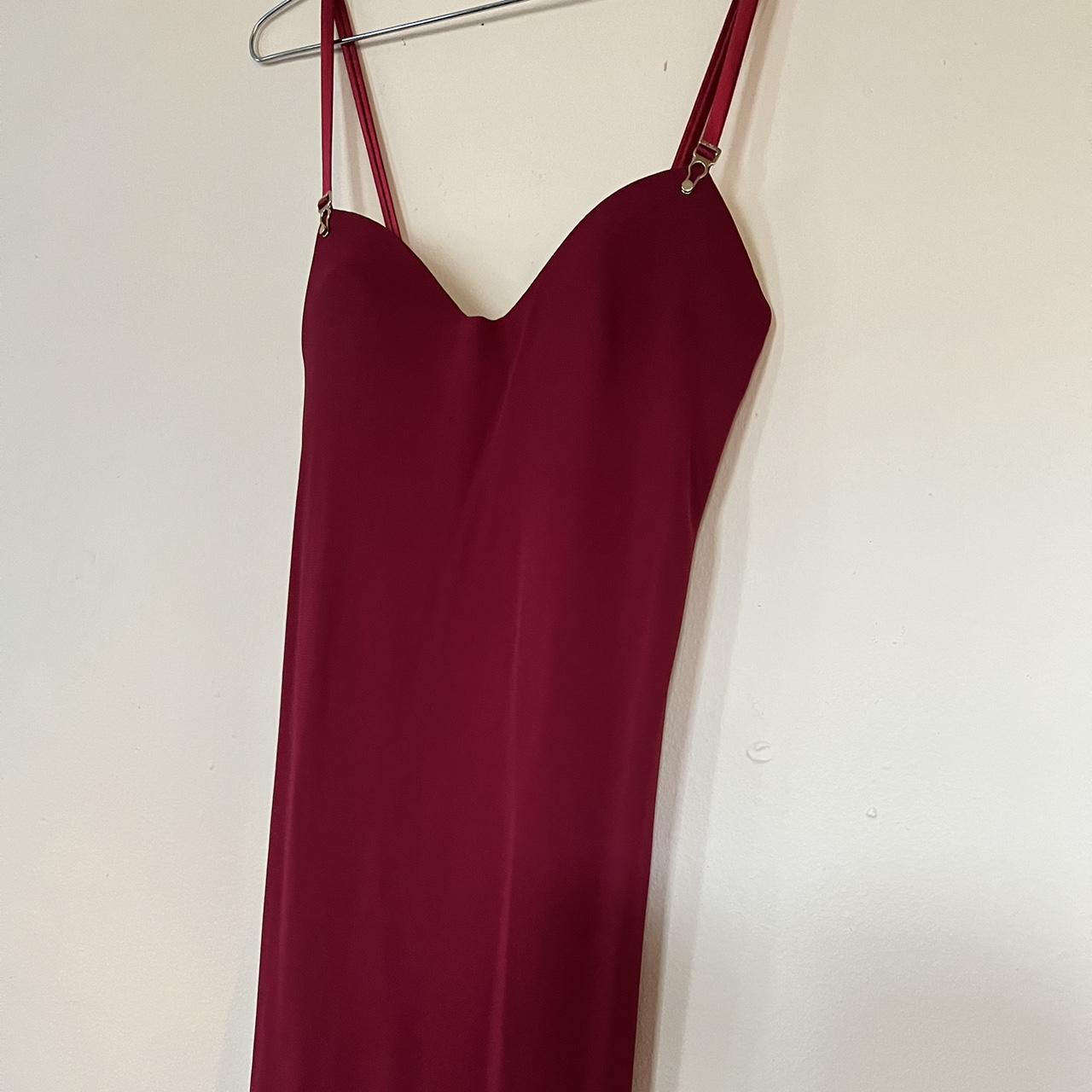 Vintage La perla bustier dress in color red size... - Depop