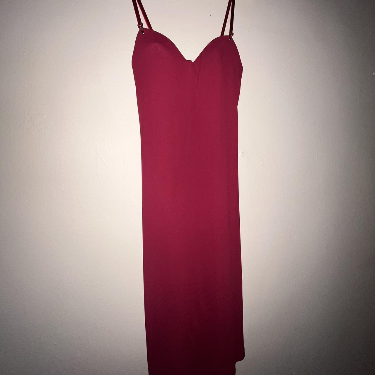 Vintage La perla bustier dress in color red size... - Depop
