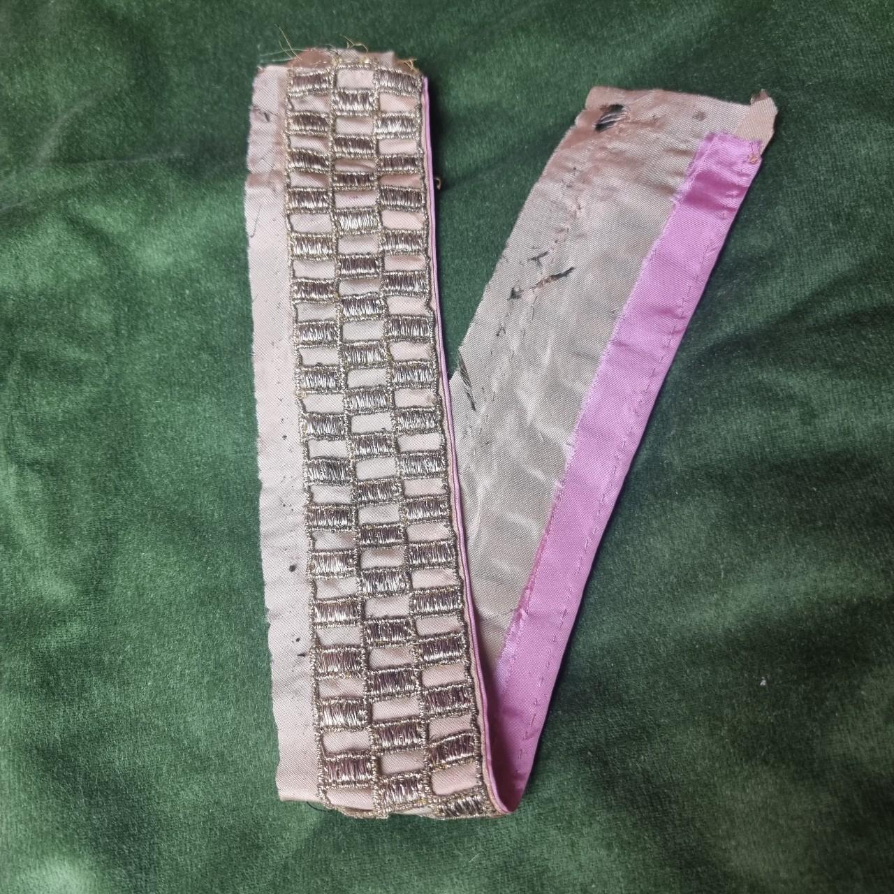 Victorian embroidery strip Beautiful late victorian... | Depop