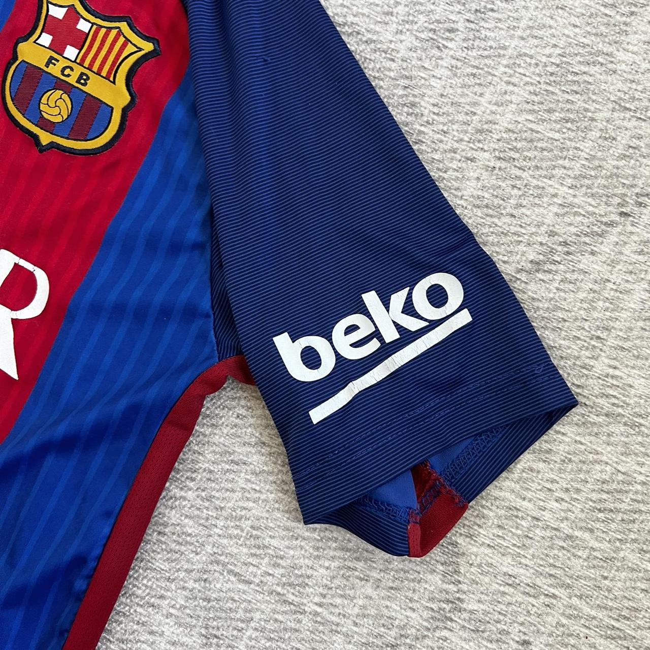 FCB Barcelona Blue/Red Qatar Airways #10 Messi... - Depop