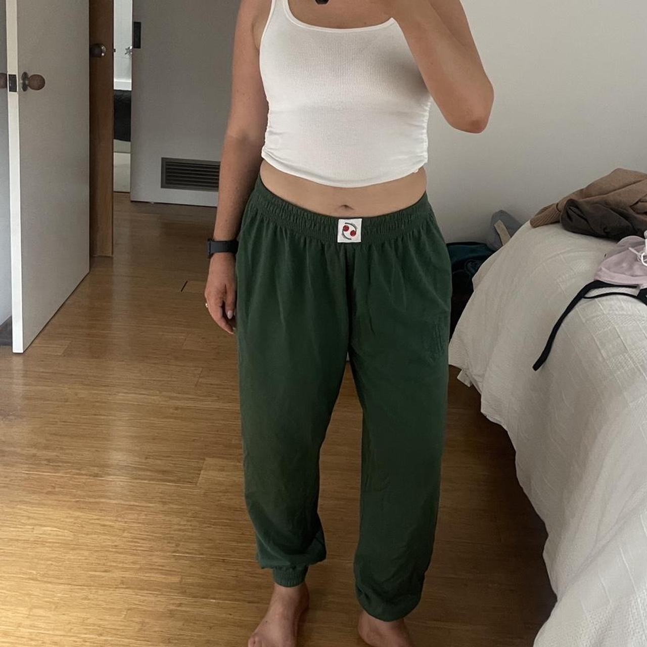 Highrack Studios green track pants - size 12 - Depop