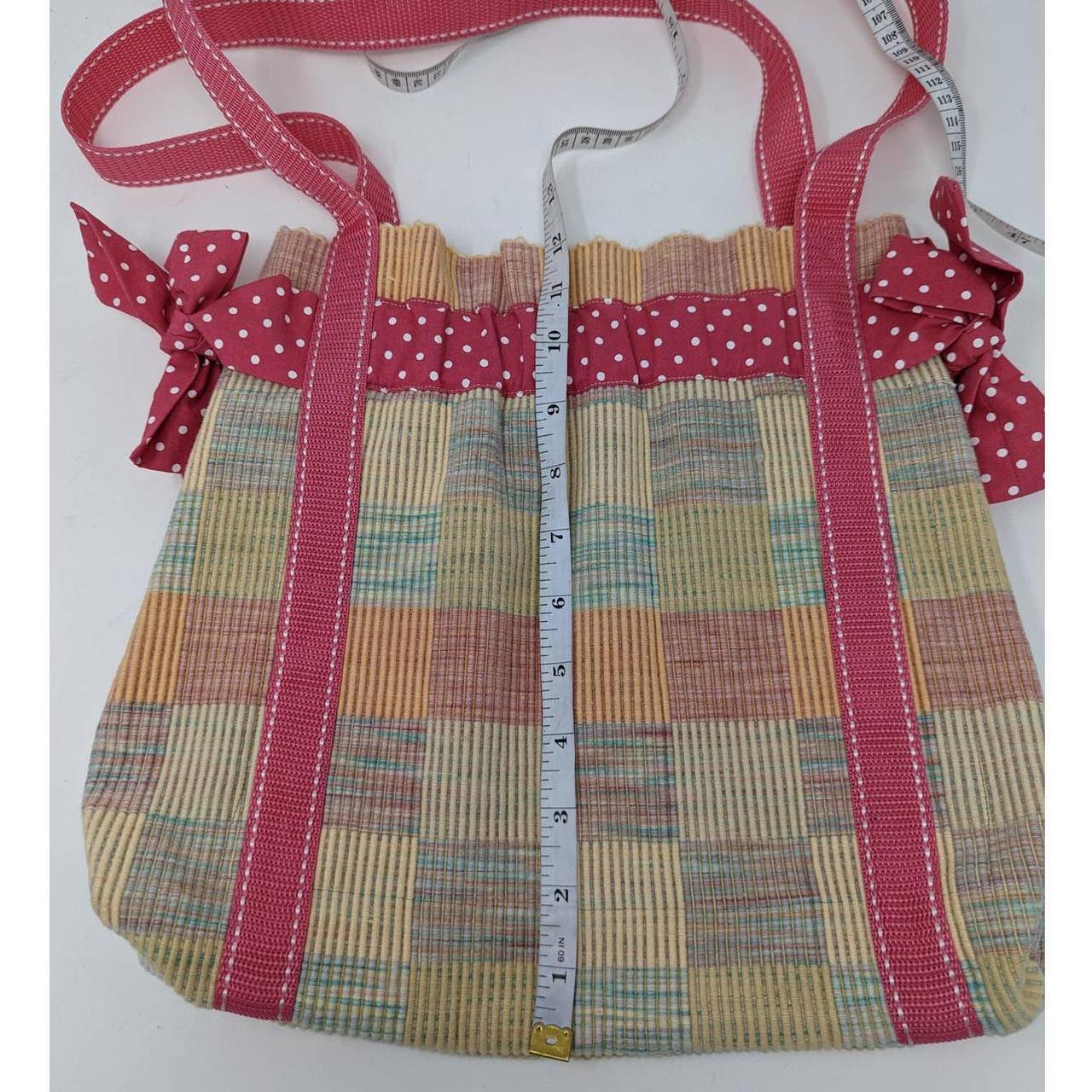 Handmade Cottagecore Tote Bag with Pink Trim See... - Depop