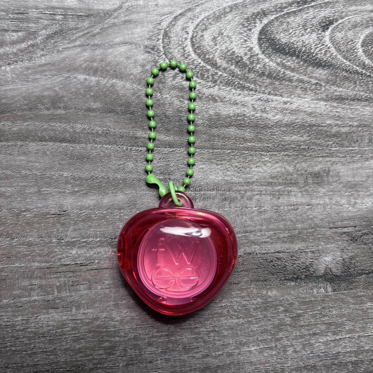 Fwee Jelly Red heart-shaped keychain (does not come... | Depop