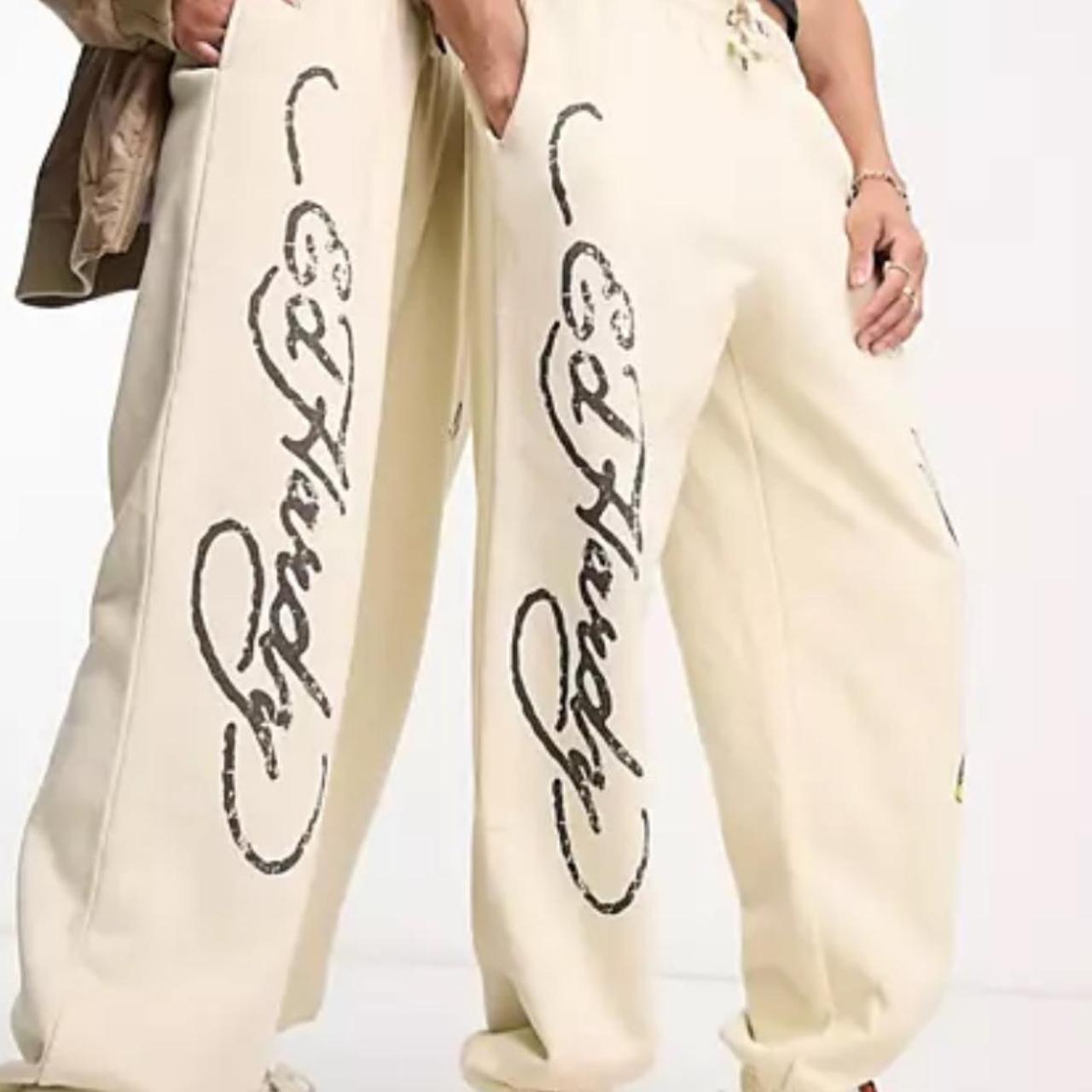 Ed Hardy Unisex relaxed / oversized fit joggers /... - Depop