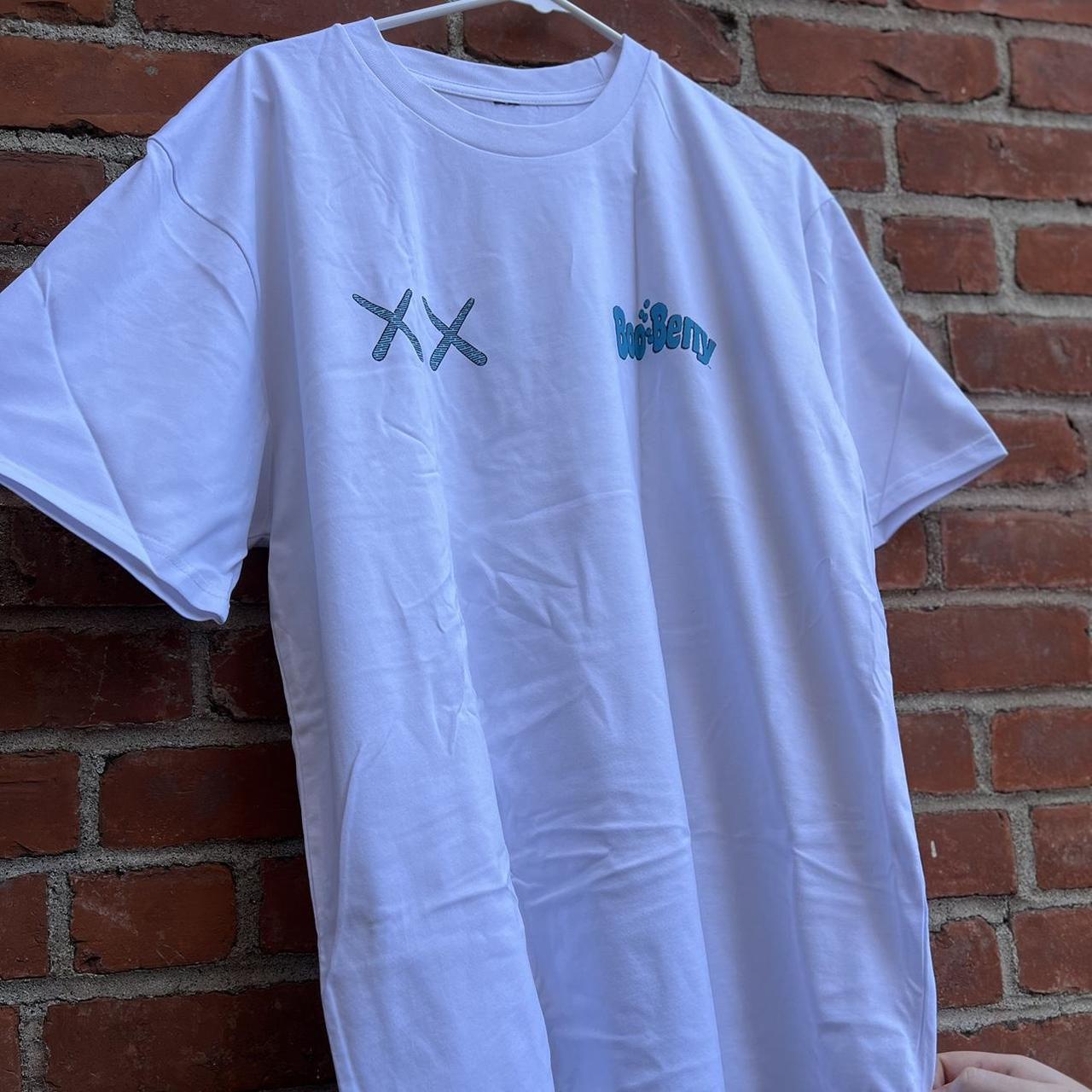 KAWS x Monsters Boo Berry T-shirt White Limited... - Depop