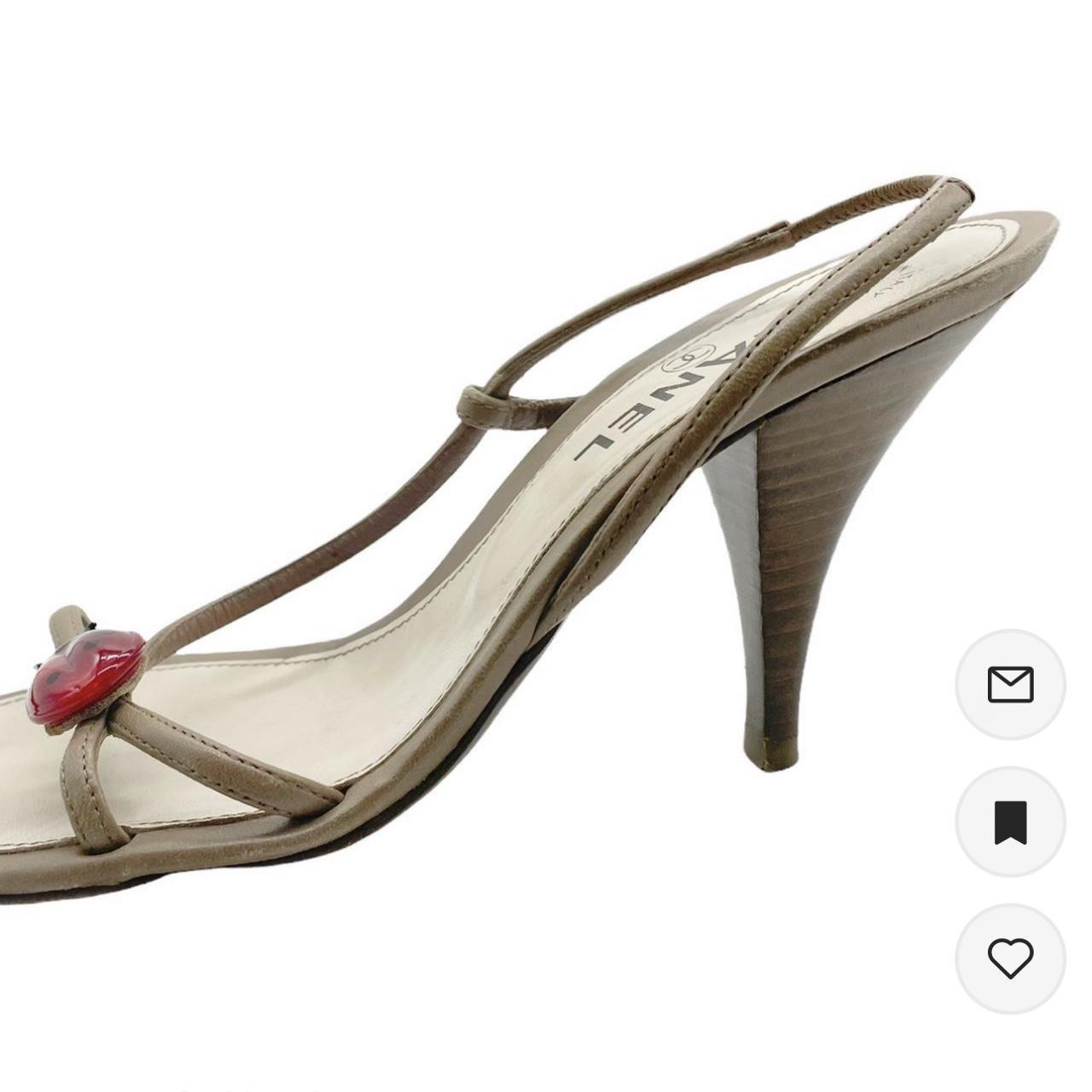 Chanel Women's Tan Sandals | Depop