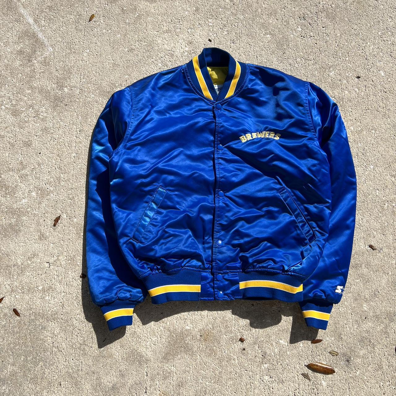 Starter Men's Blue and Yellow Jacket | Depop