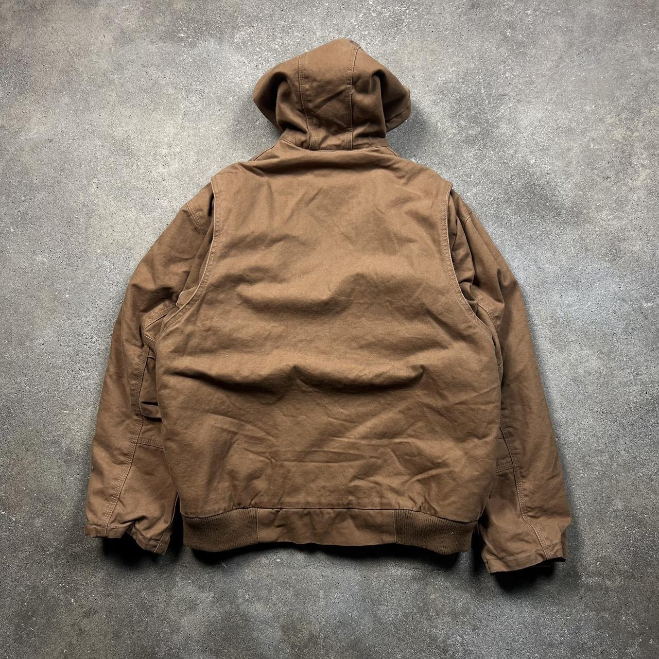 Vintage Carhartt Esque Polar King Hooded Jacket -... - Depop