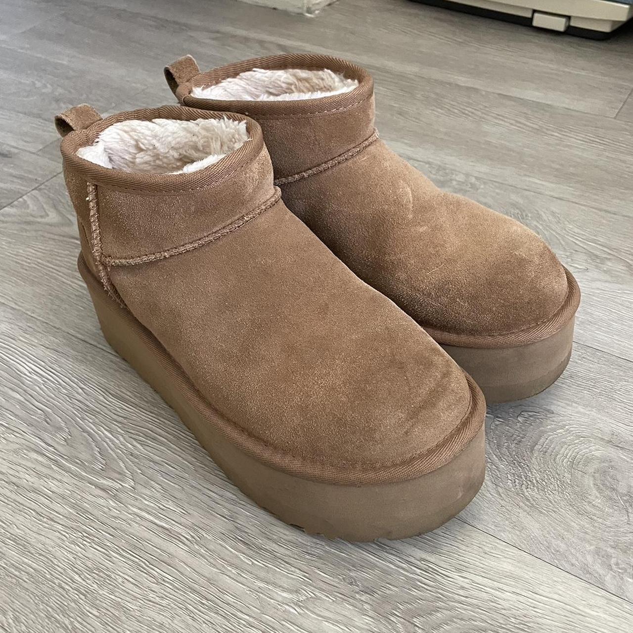 Ugg Ultra Mini Platform • chesnut brown • size 7... - Depop