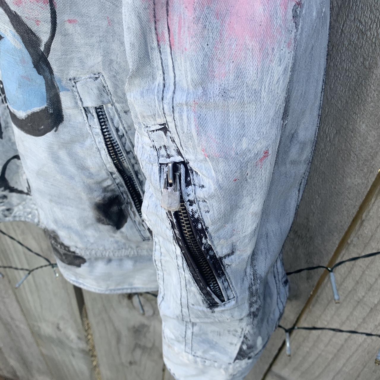 Hand painted punk heavy bomber jacket. Inspired by a... - Depop