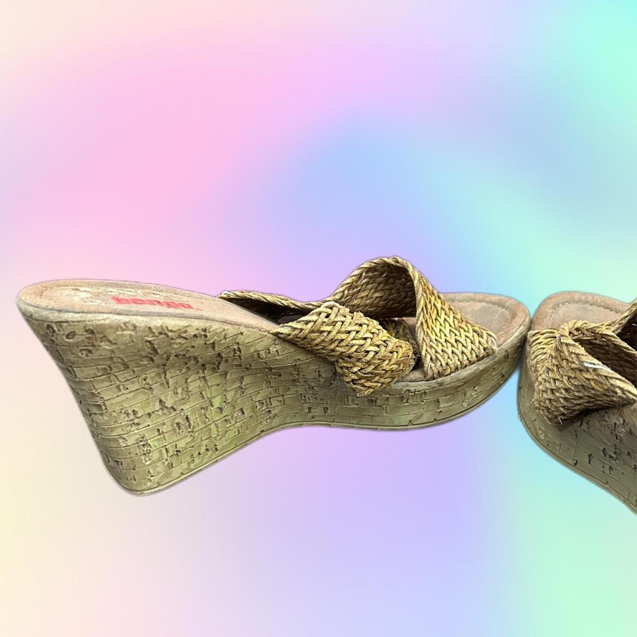 Y2K BONGO PLATFORM SANDALS -early 2000s bongo... - Depop