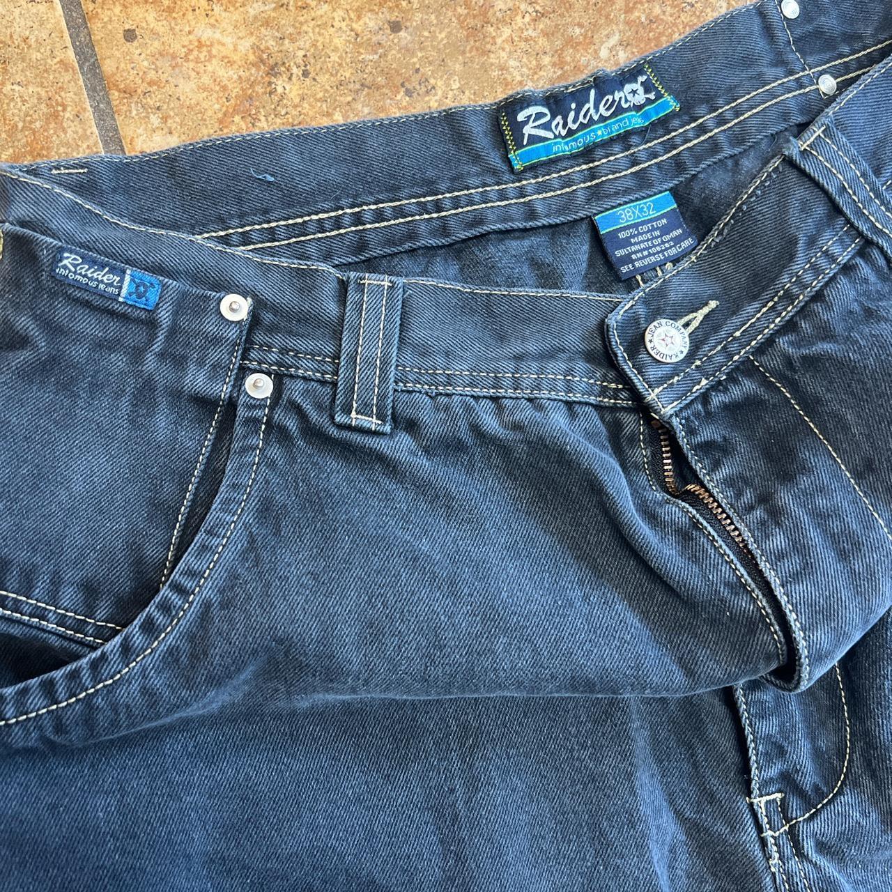 Vintage Y2K Raider Infamous Brand Jeans Black Denim... - Depop