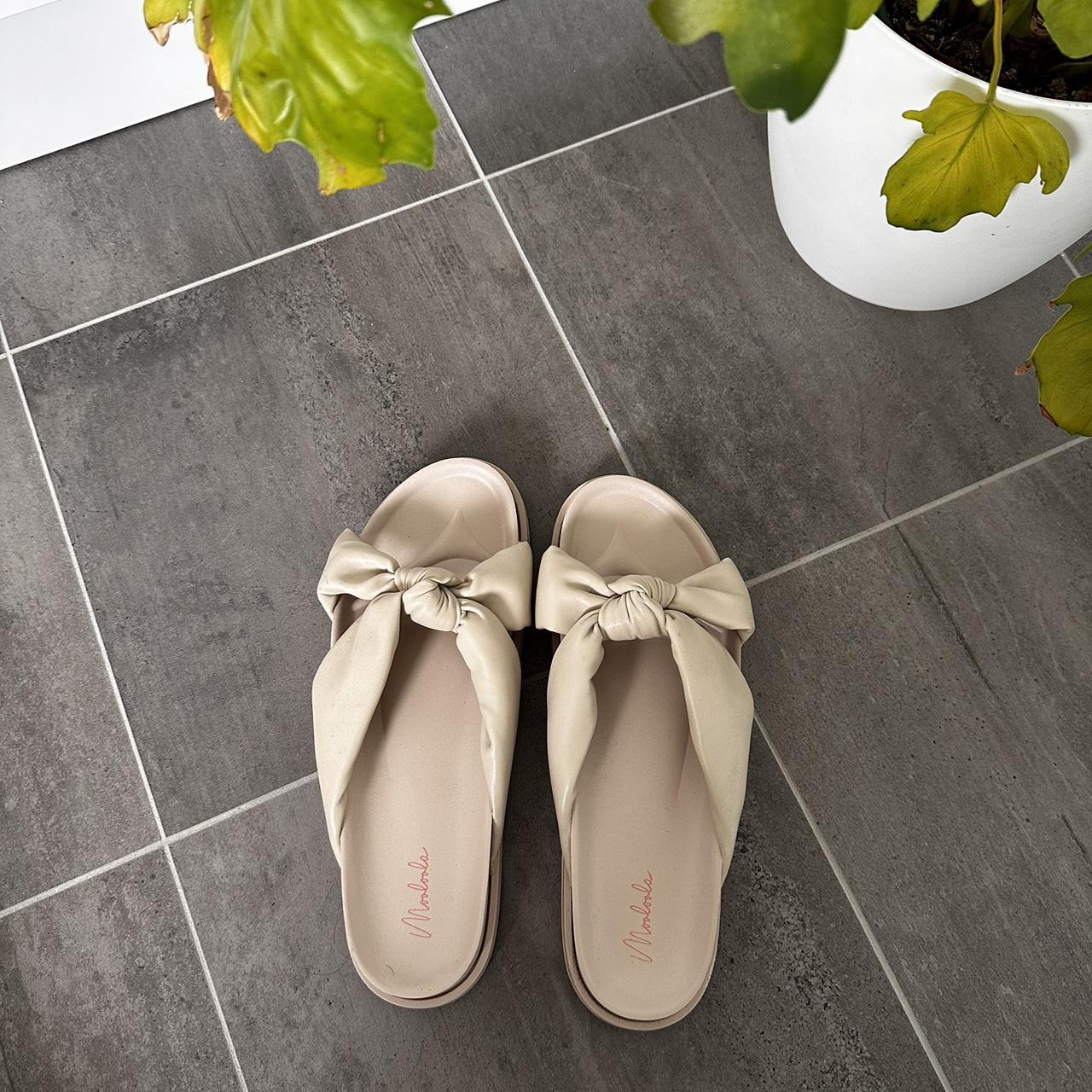 Brand new Mooloola slides Super cute with leather... - Depop