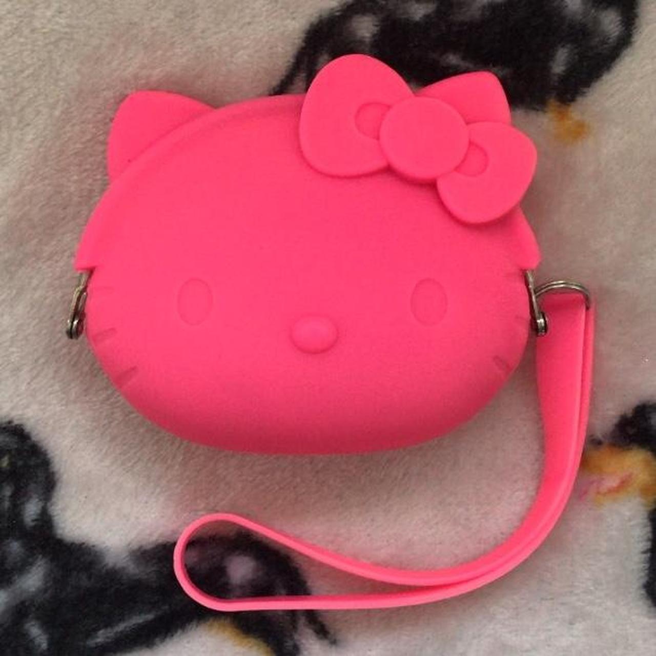 pink hello kitty purse / wallet open to... - Depop