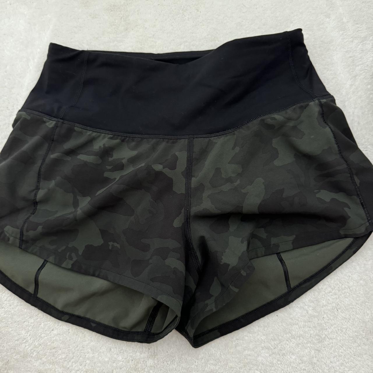2 inch inseam Lululemon Speed Up shorts - black and... - Depop
