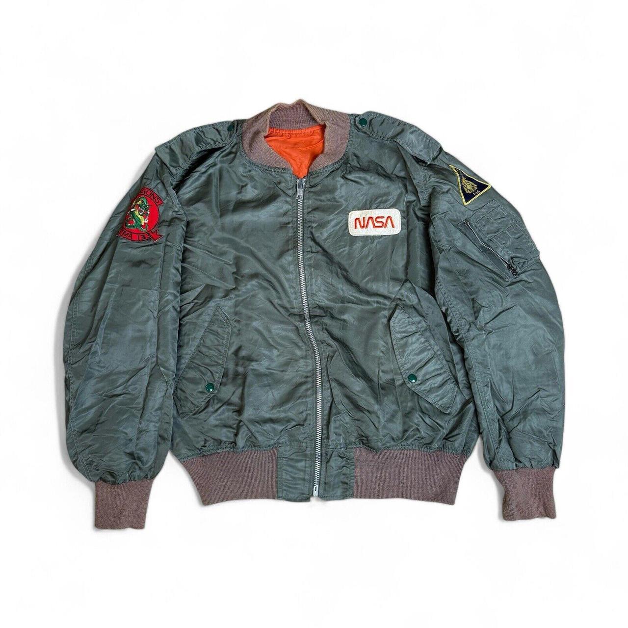 Vintage MA-1 Jim Watkins NASA Apollo Jacket Flyers... | Depop
