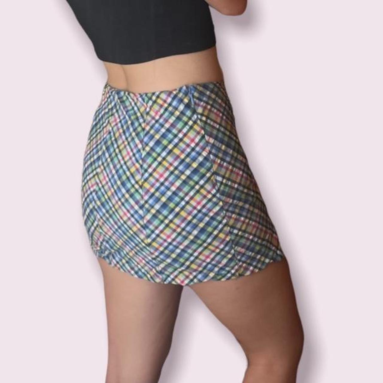 Blue Plaid Mini Skirt This Mini Skirt Is From Urban Depop