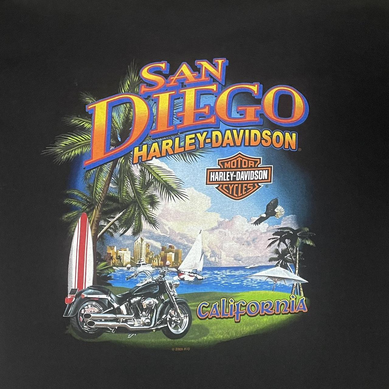 Harley Davidson San Diego Tee Biker Harley... - Depop
