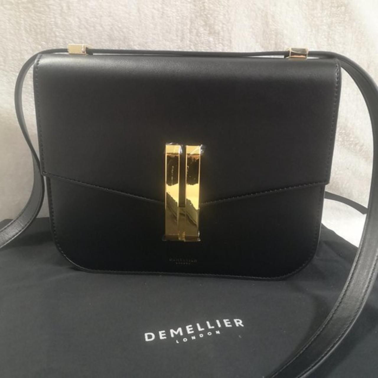 Demellier embossed-logo crossbody bag DEMELLIER... - Depop