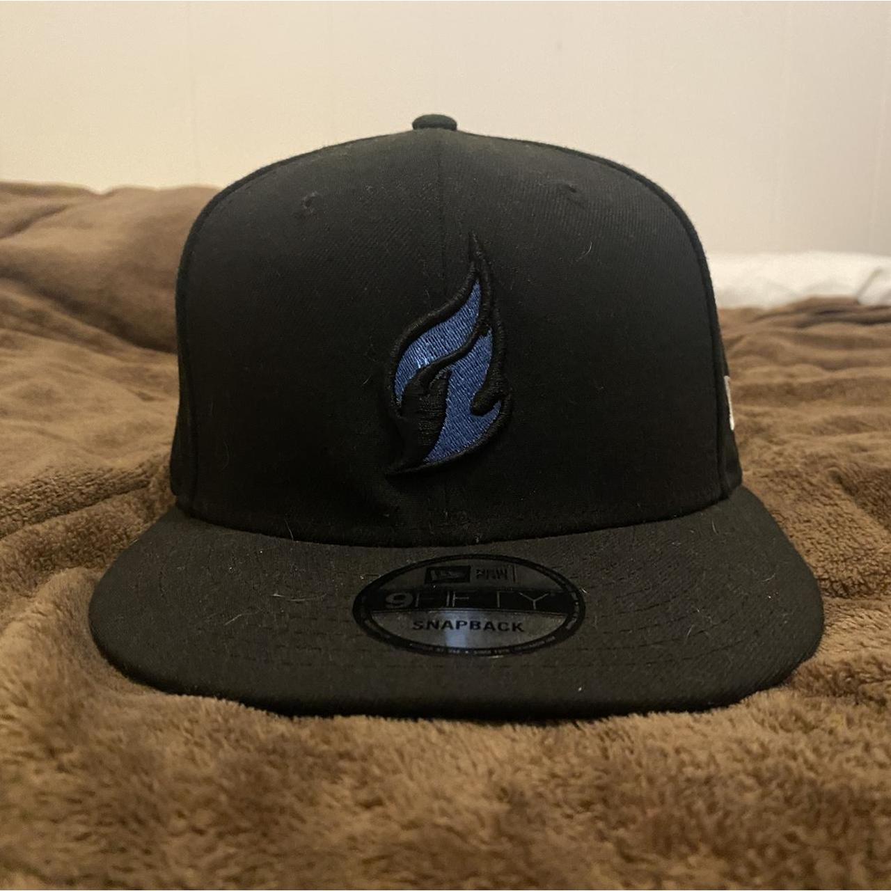Overwatch Men's Black and Blue Hat | Depop