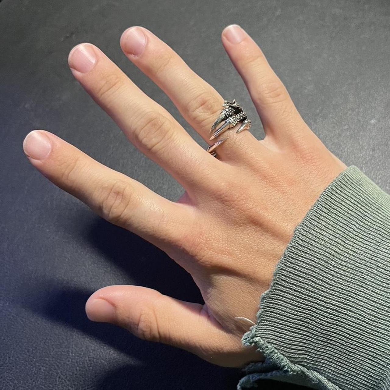 Sterling Silver Talons Ring Sizes 5-10... - Depop