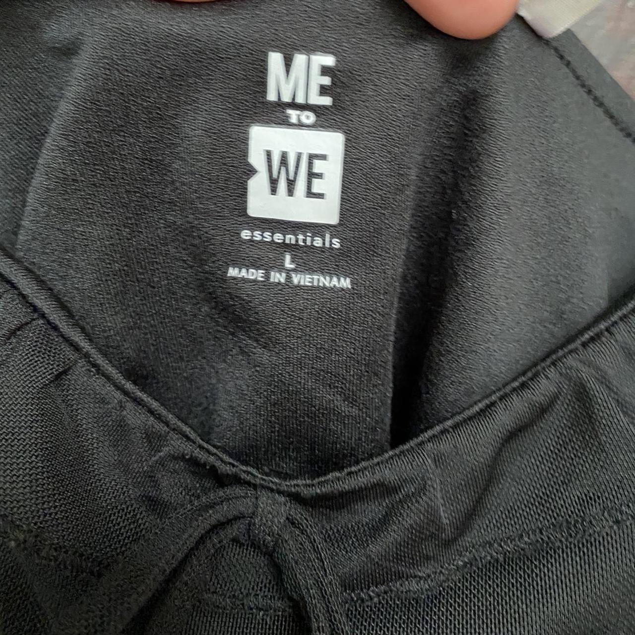 ME TO WE BLACK CROP TOP Size : large In good... - Depop