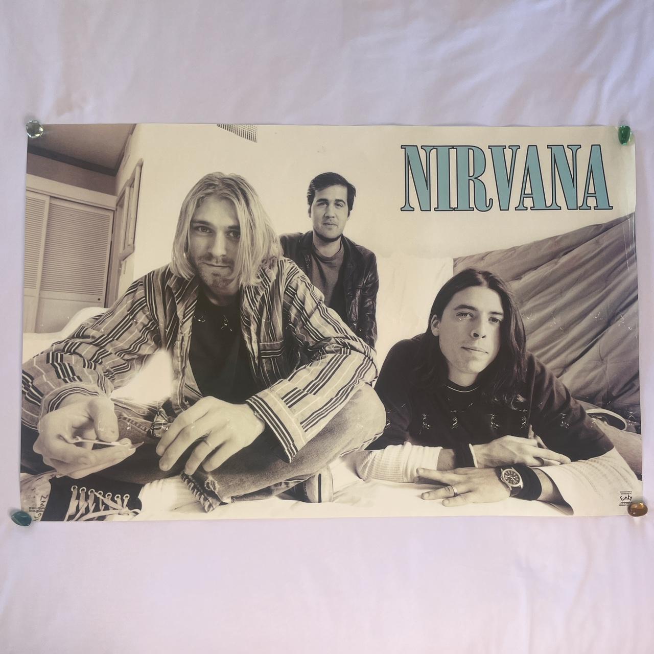 nirvana poster • big poster, measures 90x60cm •... - Depop