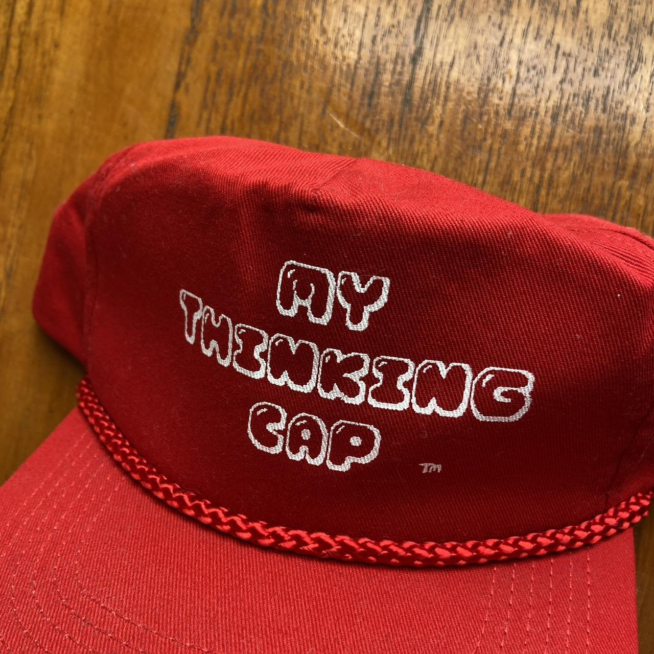 Vintage 90s USA ‘My thinking cap’ slogan humour... - Depop