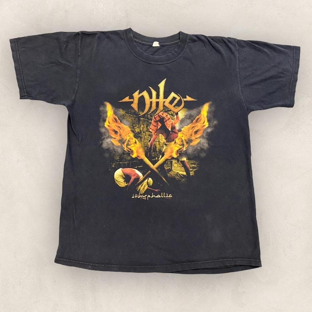 Vintage 2000s Nile band death metal ithyphallic... - Depop