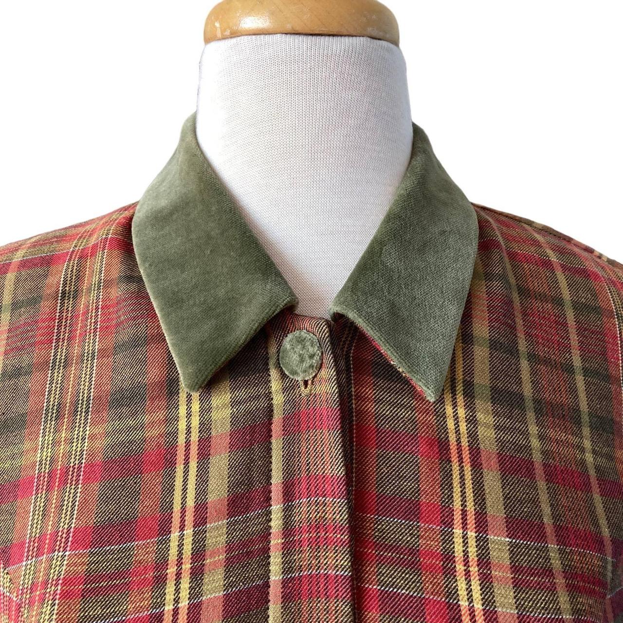 Vintage 80s does 40s Plaid fit and flare Laura... - Depop