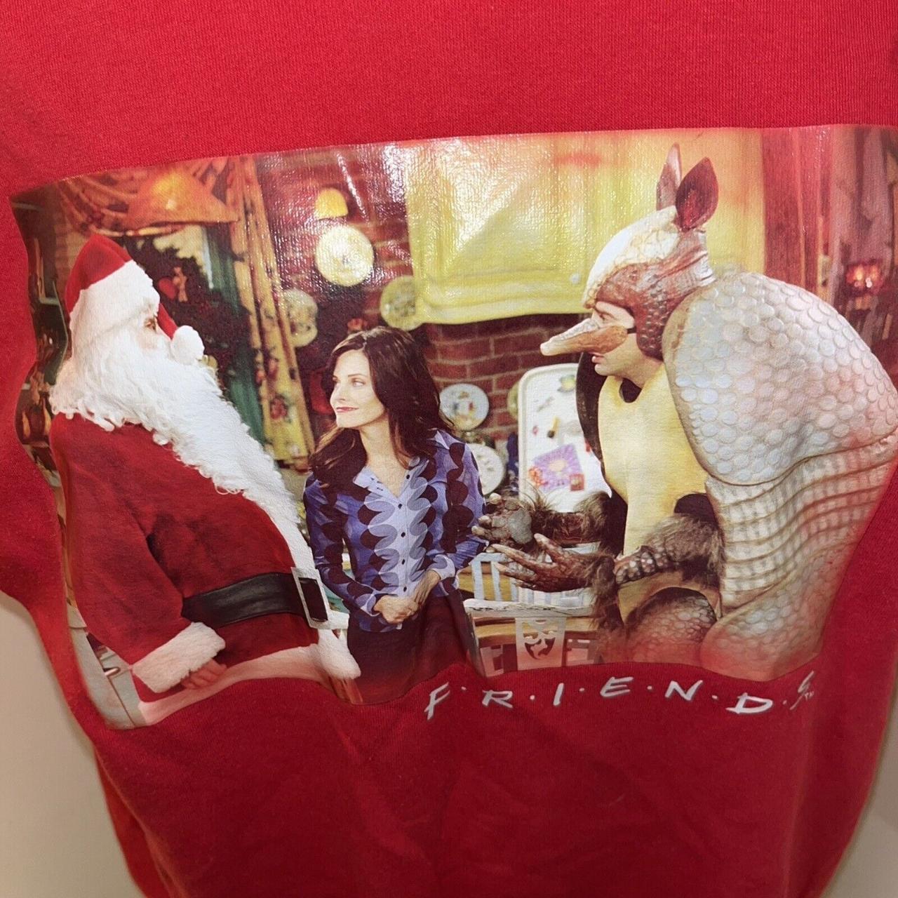 FRIENDS TV Show Chandler Ross Monica Red Crew Neck... - Depop