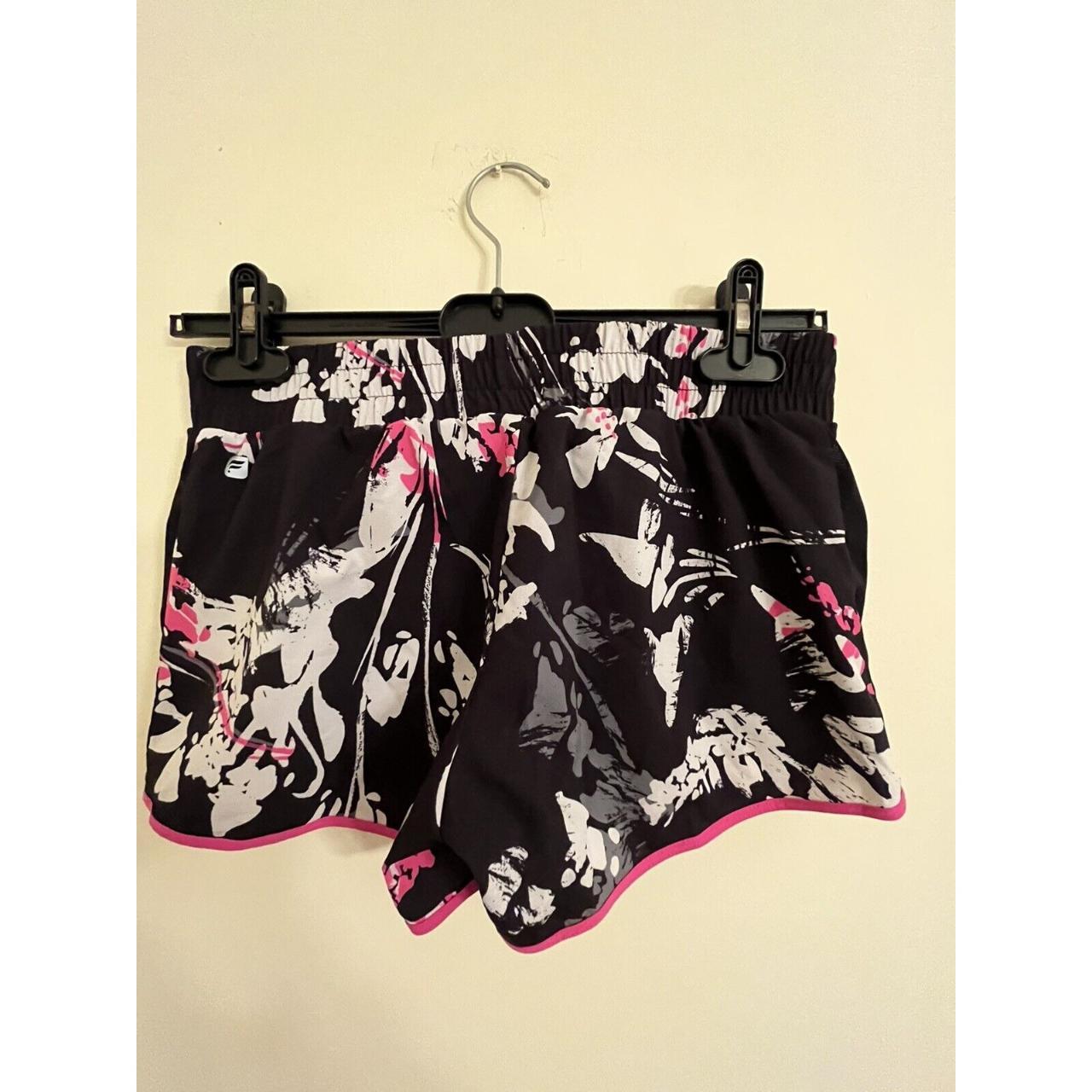 Fabletics Women’s Shorts Size XS Black White Pink. - Depop