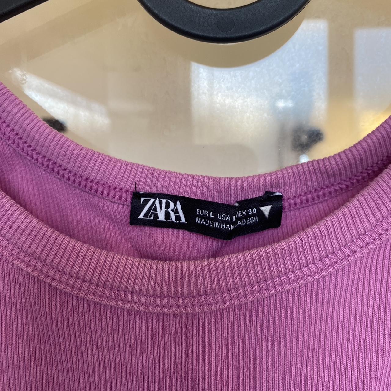 Zara pink crop Fits size 10 - Depop