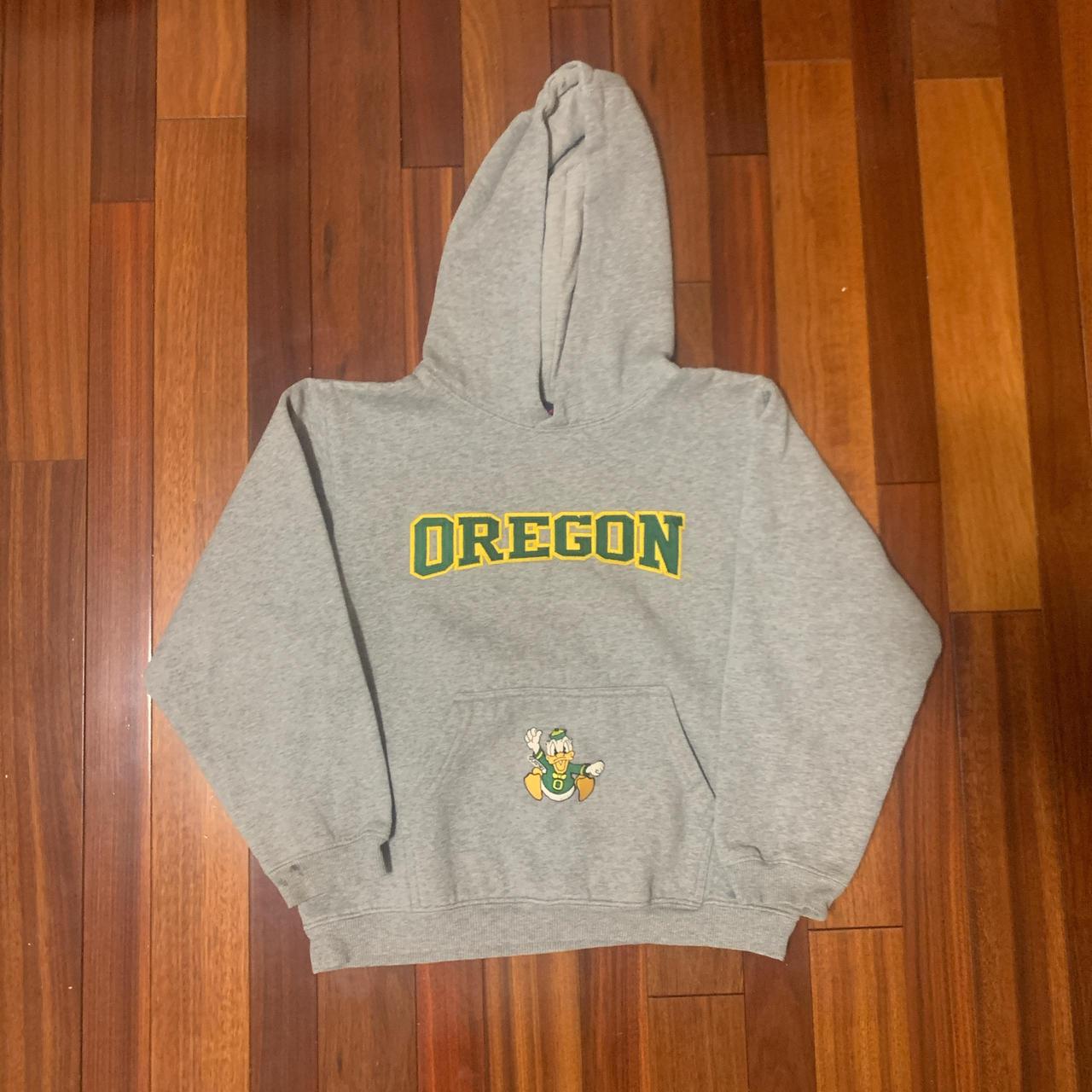 Oregon Ducks grey hoodie size is a kids medium ... - Depop