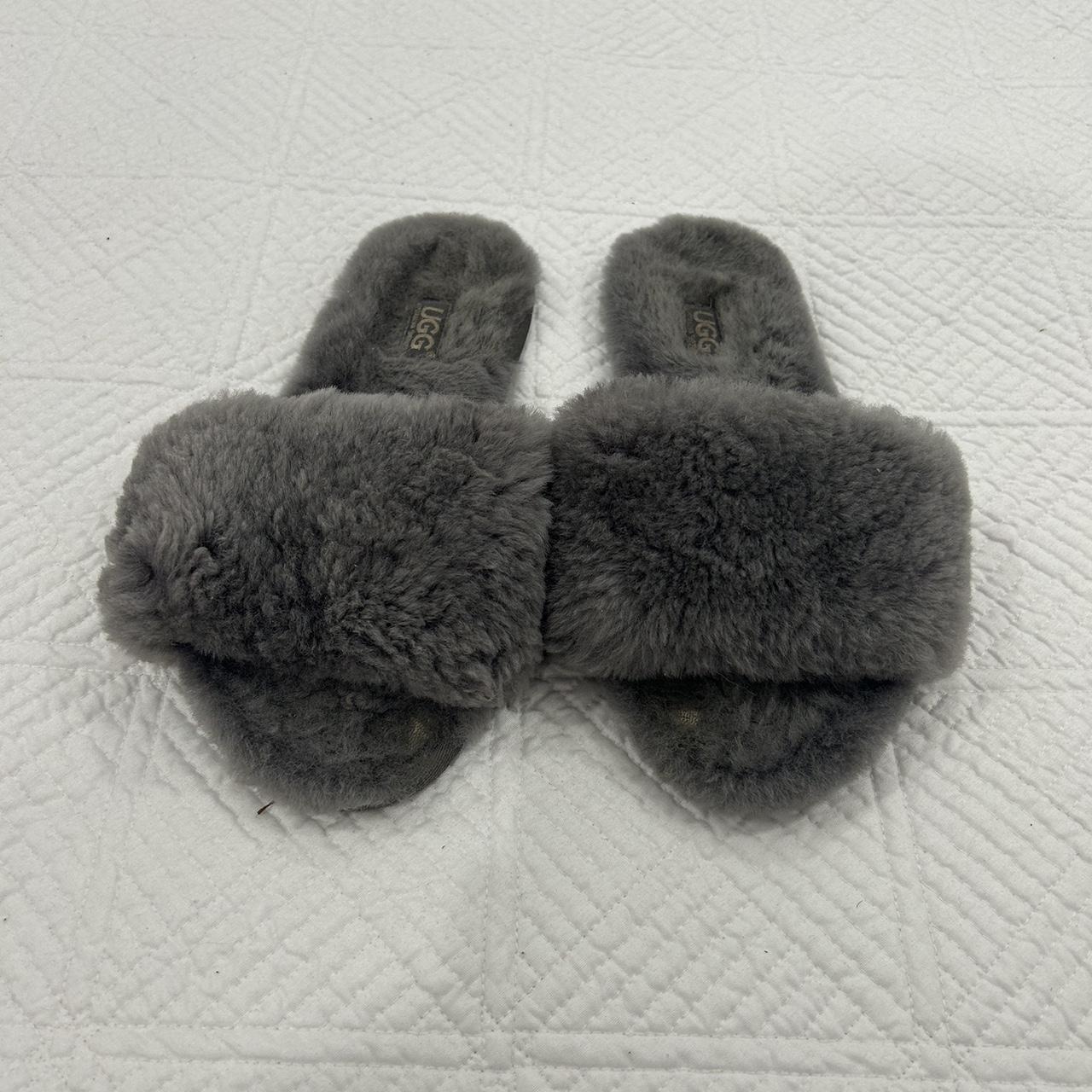Grey UGG slides. Selling as I don’t wear them... - Depop