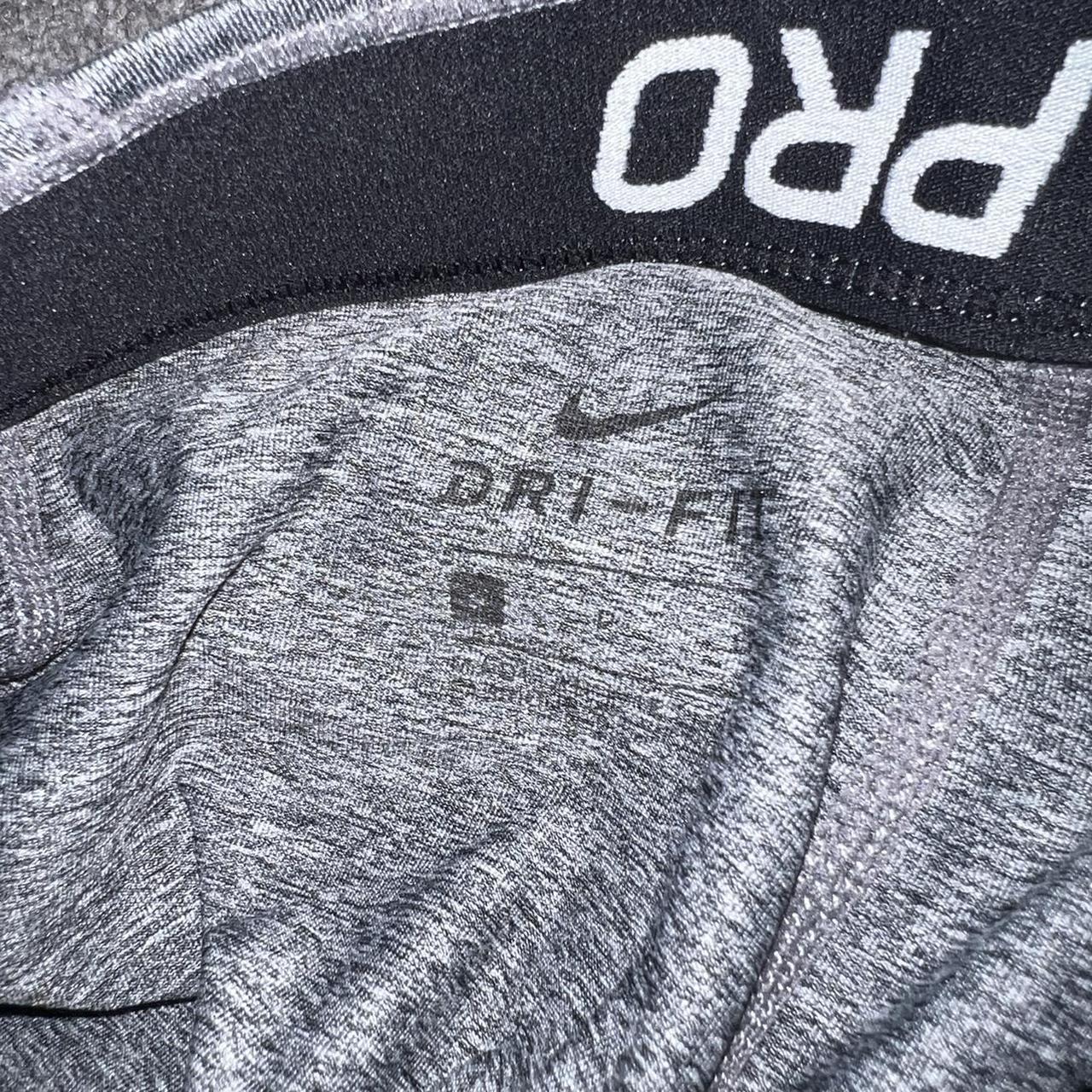 Nike Pro grey and black leggings size small... - Depop