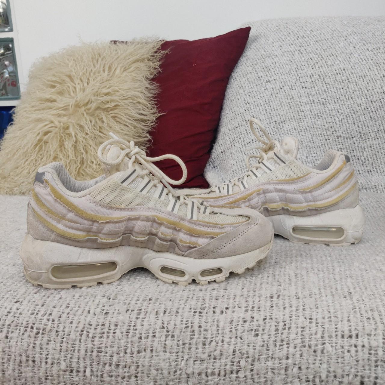 Cdg Nike 95 White Perfect condition Only worn a... - Depop