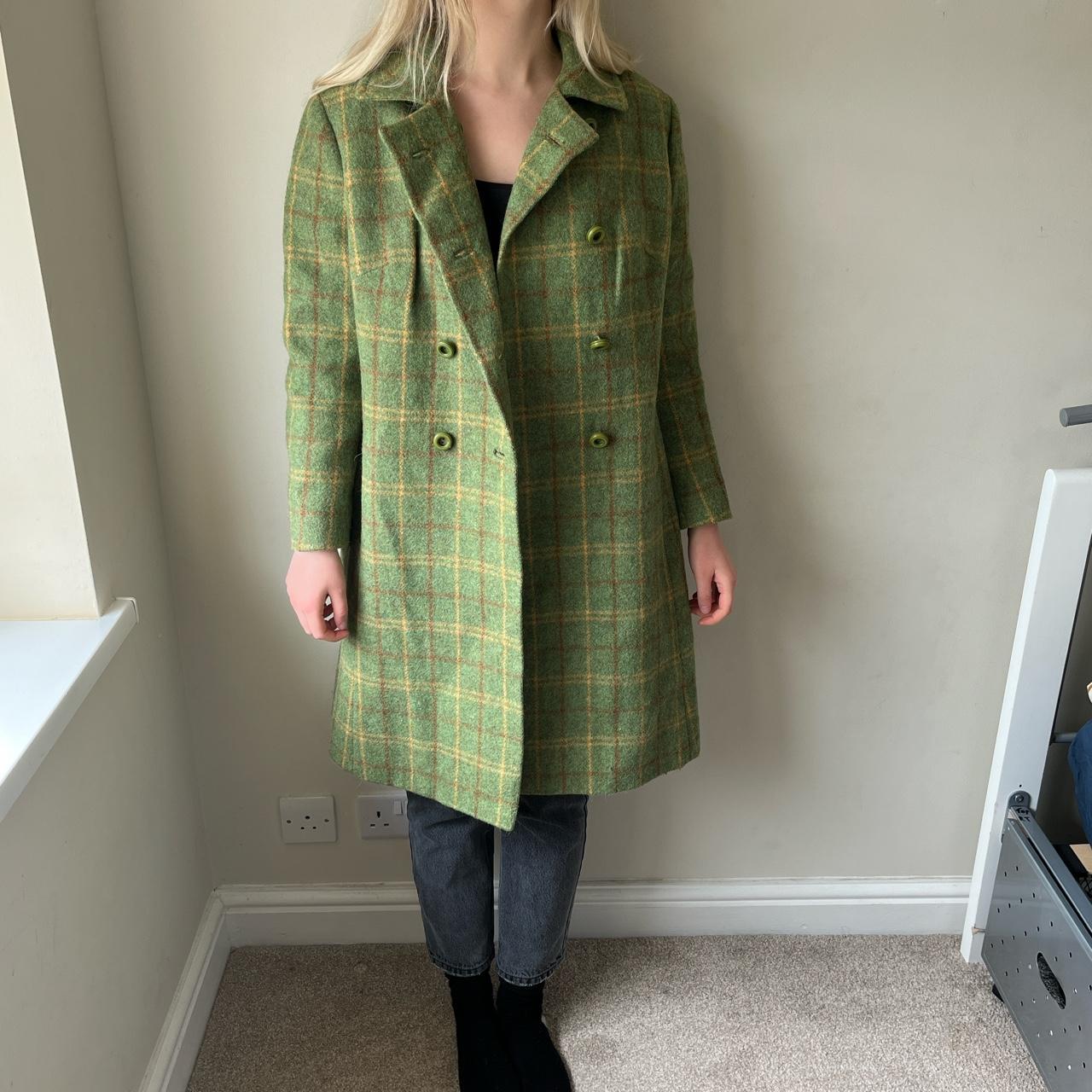 Vintage green check coat and cape! 💚 The most... - Depop