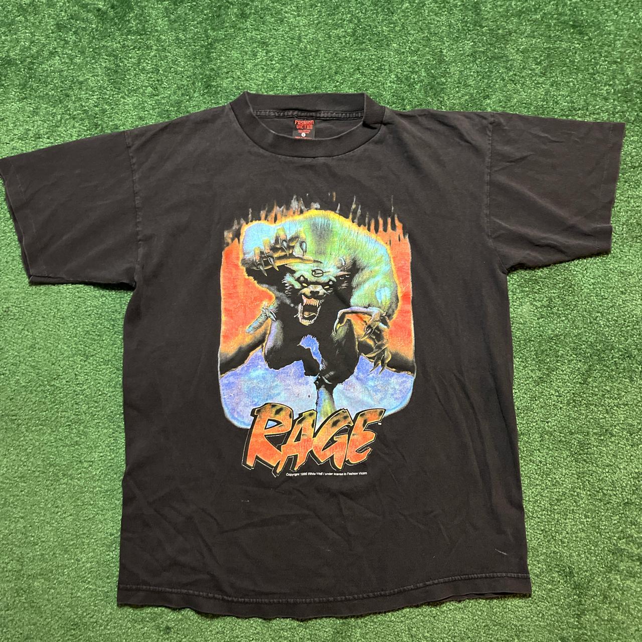 Authentic vintage rage promo tshirt fashion victim... - Depop