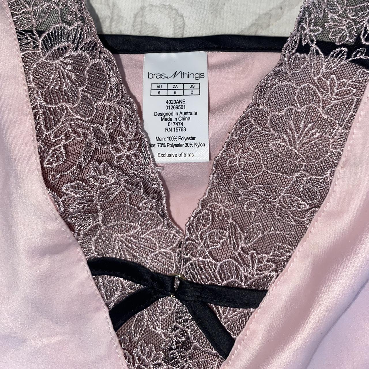 Bras n things pink satin pj set The second picture... - Depop