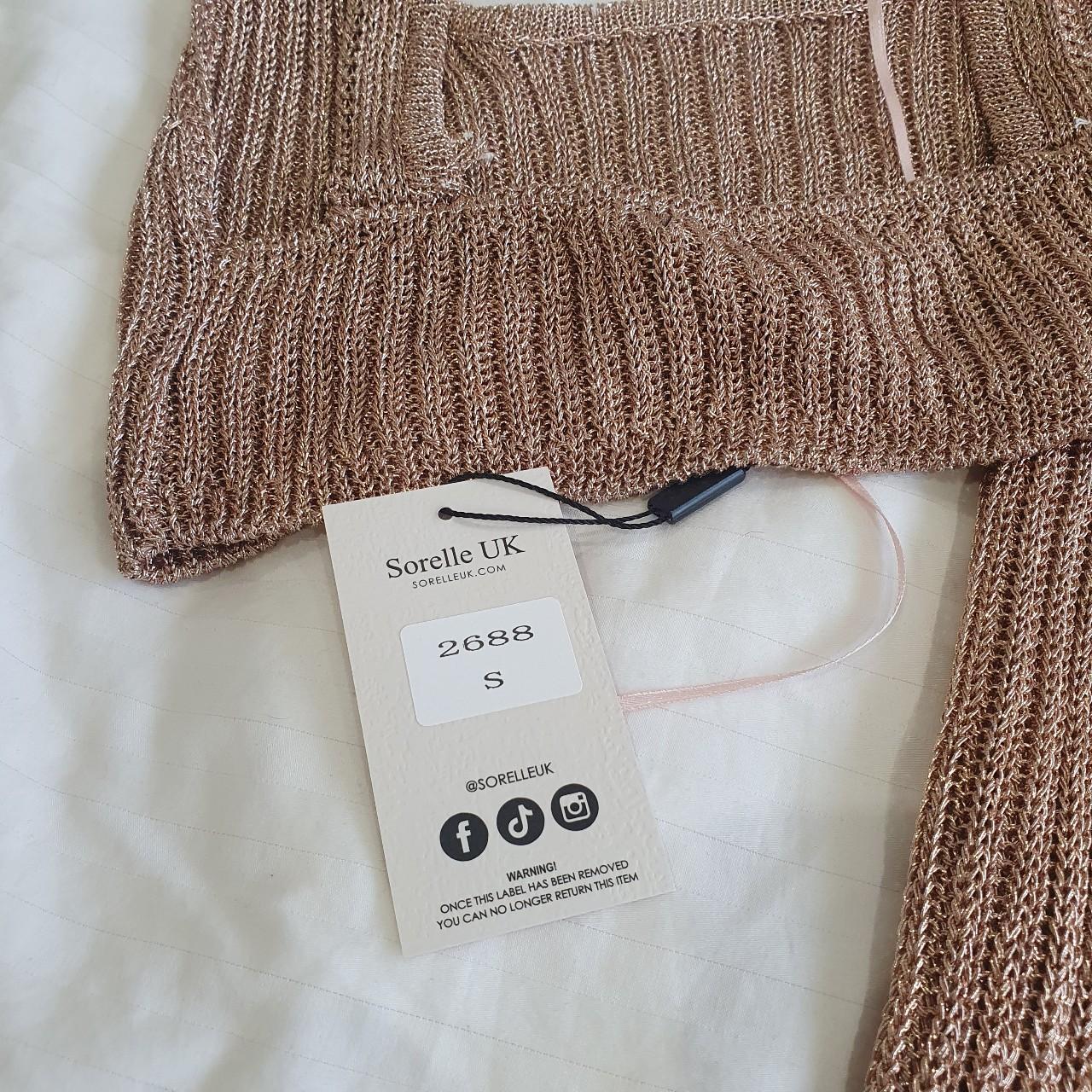 Sorelle UK Tiffy Metallic Two Piece rose gold. New... - Depop