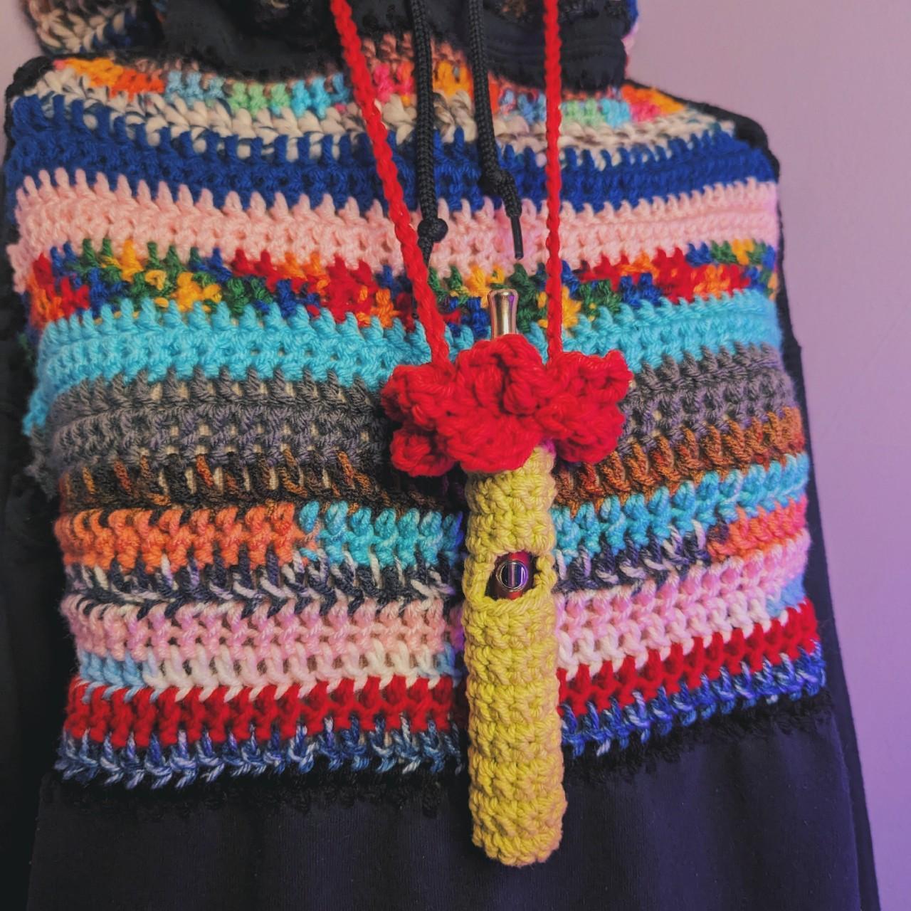 Flower vape holder Crochet, vape not included Large... - Depop