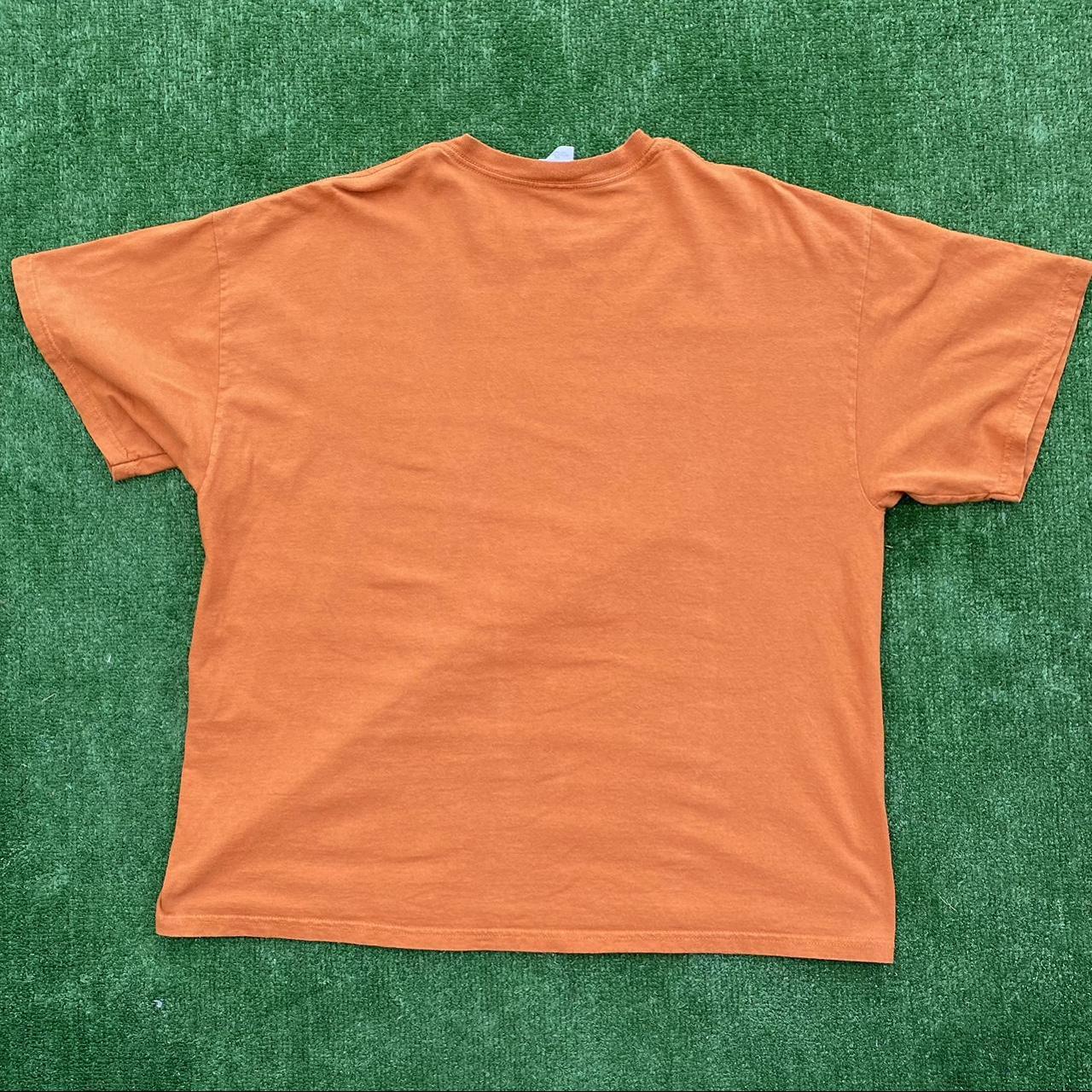 Gildan Men's Orange T-shirt | Depop