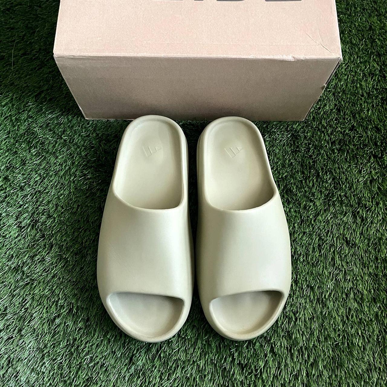 Yeezy Tan Slides | Depop