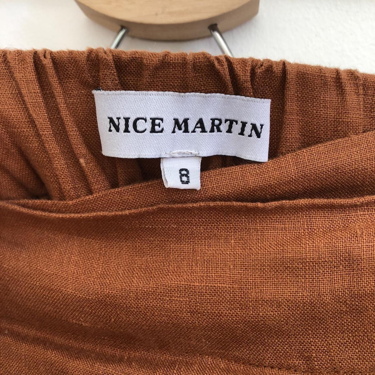 Nice Martin 100% linen wrap skirt Size 8... - Depop
