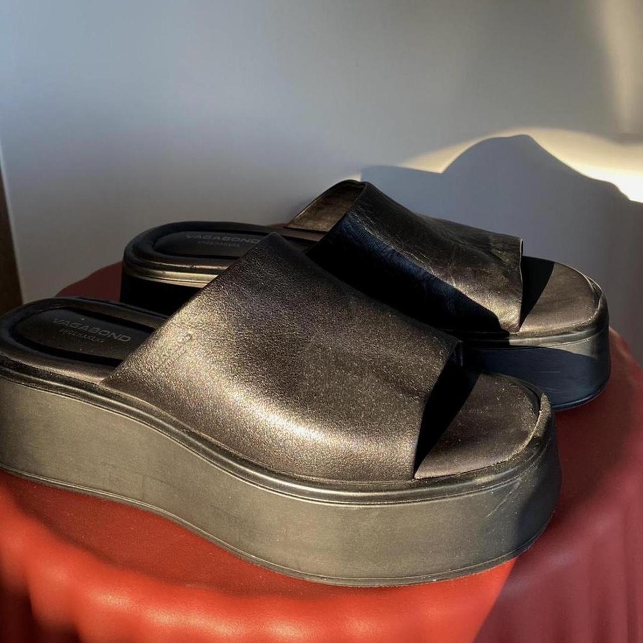 Repop - black vagabond platform mule sandal. Have... - Depop