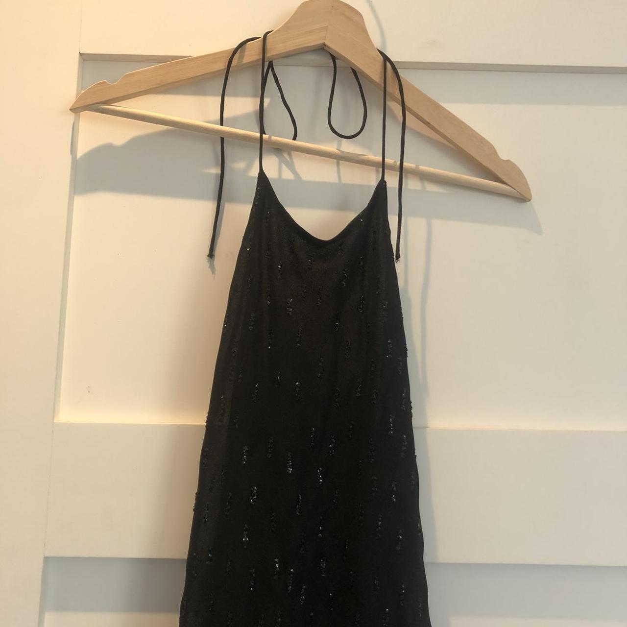 Vintage full length sparkly principles black evening... - Depop